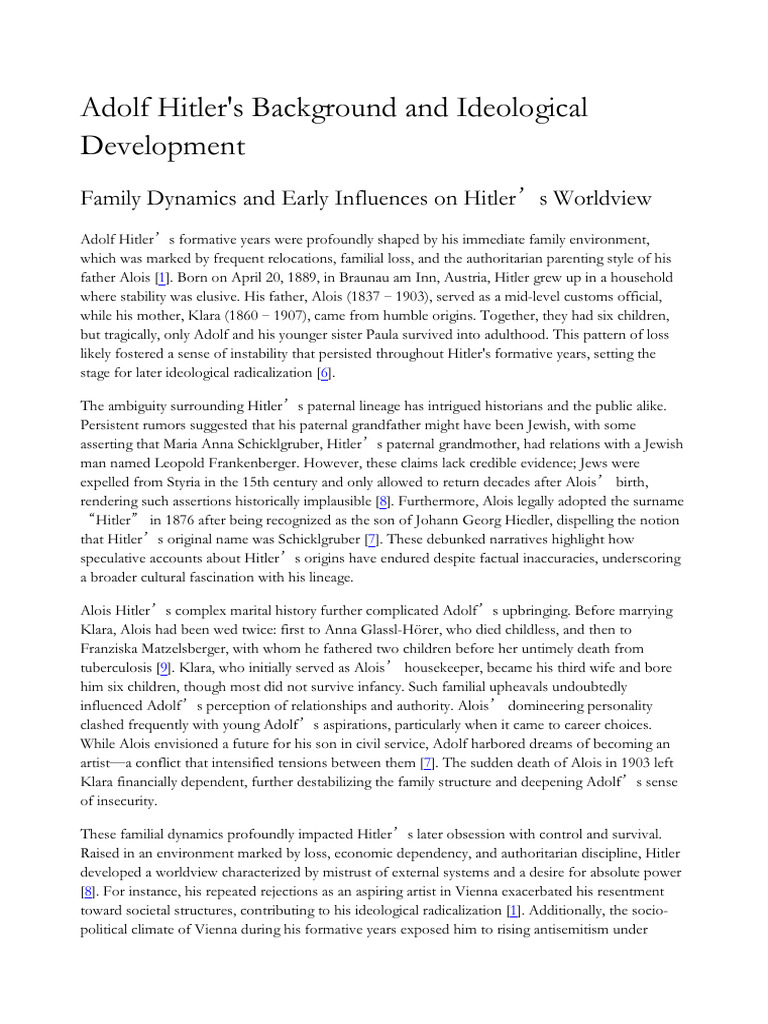 Hitler's Anti-Semitic Ideological Roots | PDF | Antisemitism | Adolf Hitler