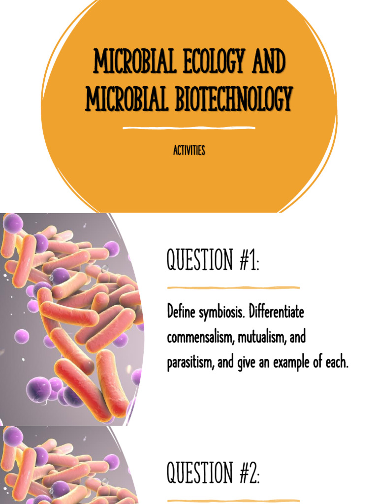 1activities - Microbial Ecology and Microbial Biotechnology | PDF