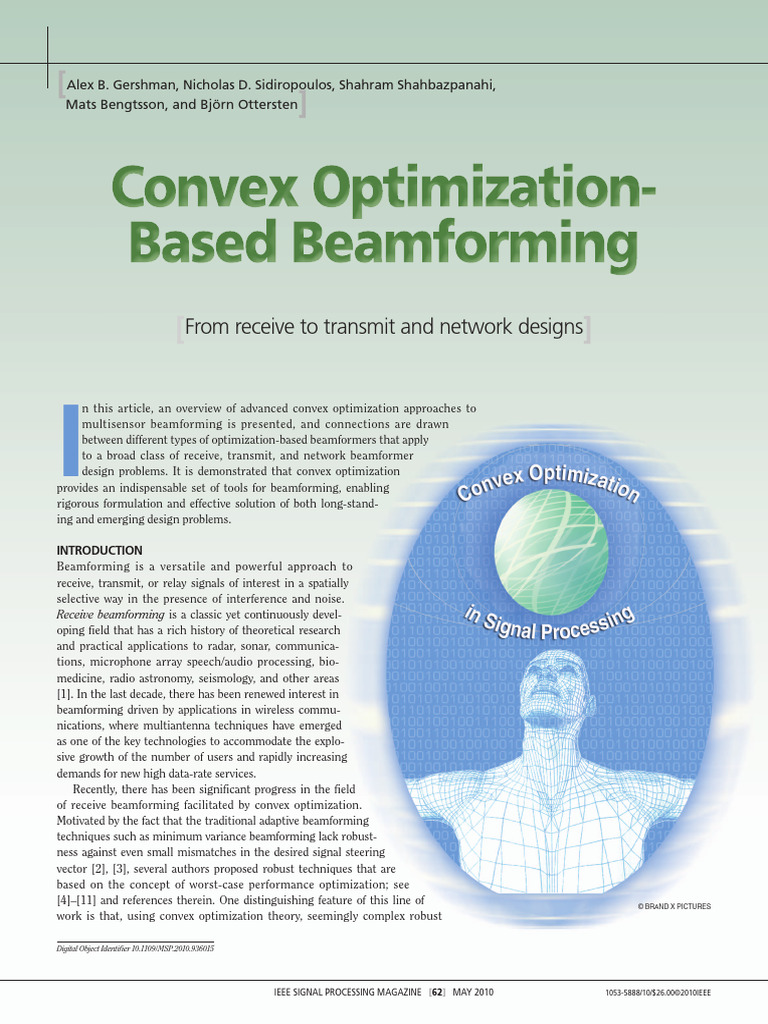 2010-J-IEEE-Convex Optimization-Based Beamforming From Receive To Transmit and Network Designs ...