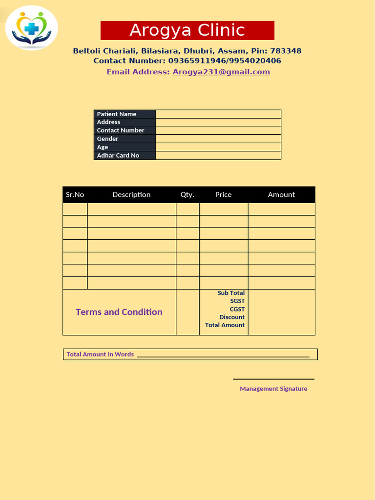 Clinic Form | PDF