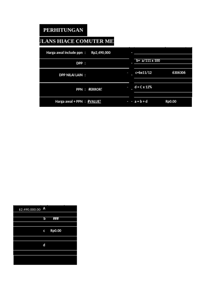 Kalkulator Pajak 2025 | PDF