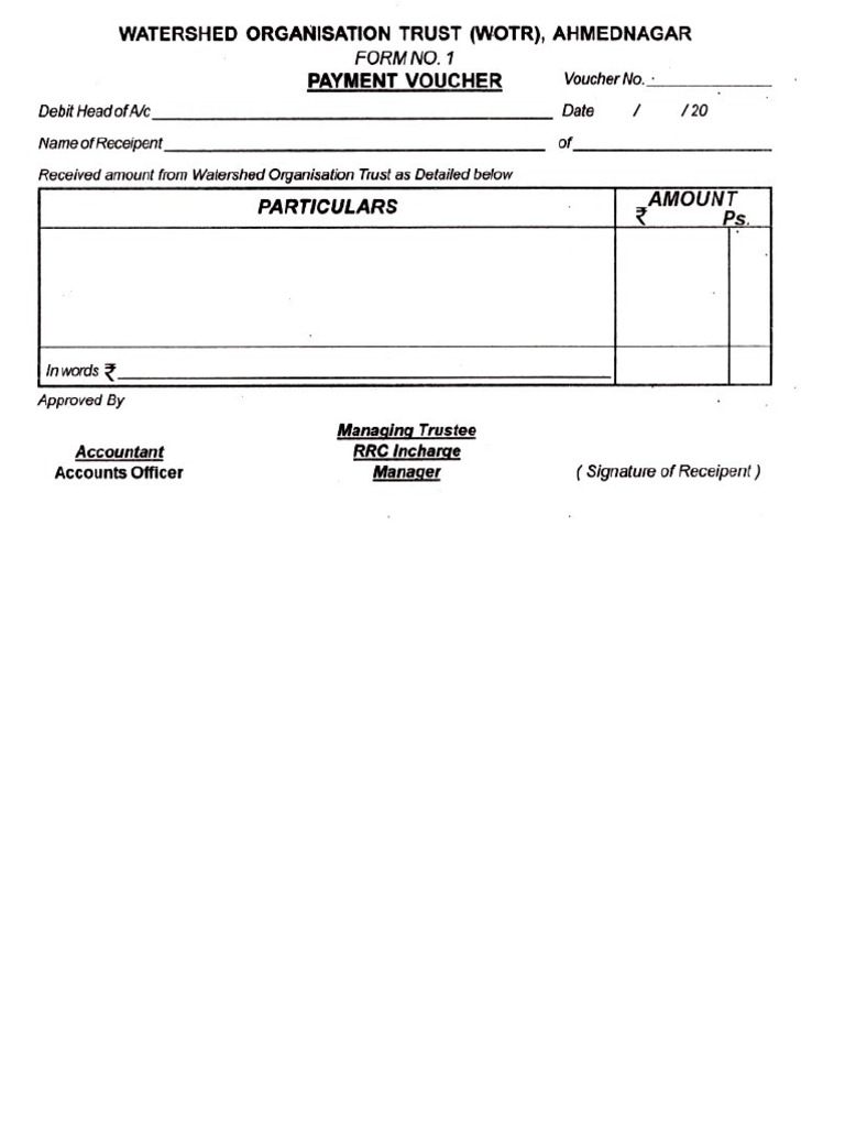 Payment Voucher Form | PDF