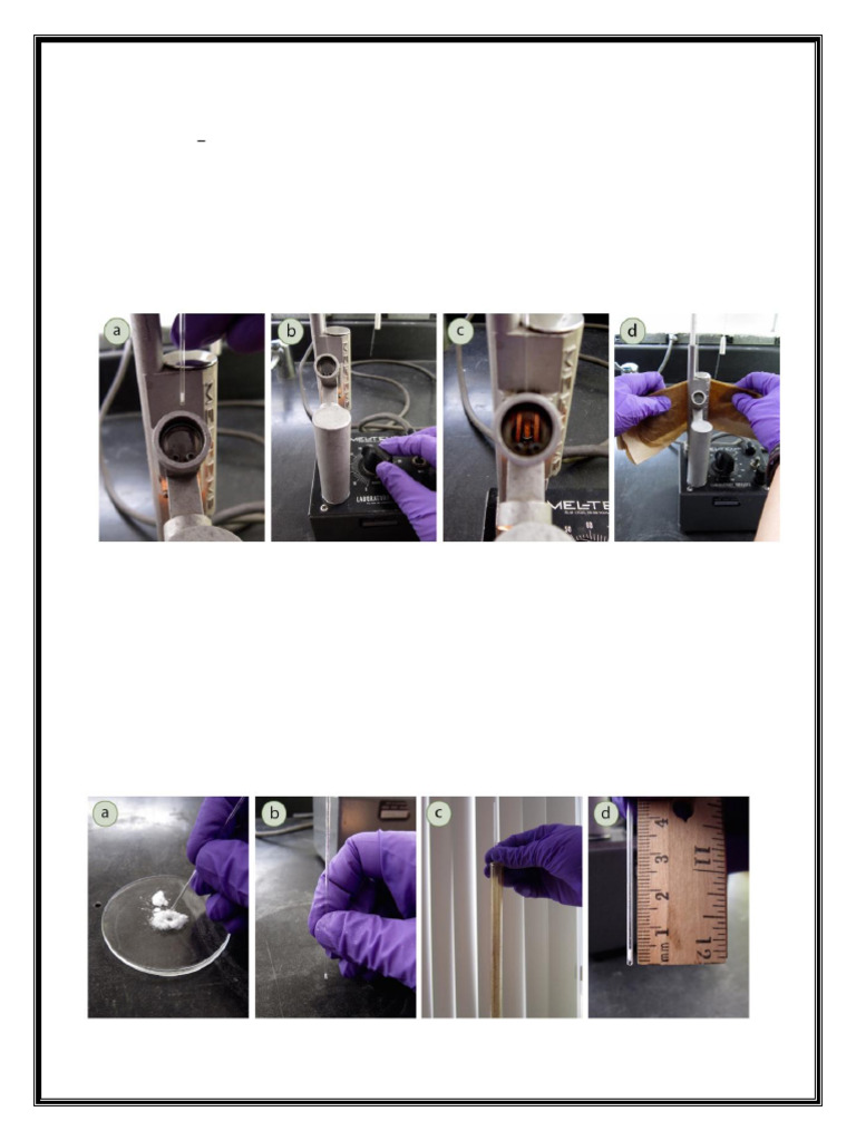 Melting Point Determination Procedure | PDF | Melting Point | Heat