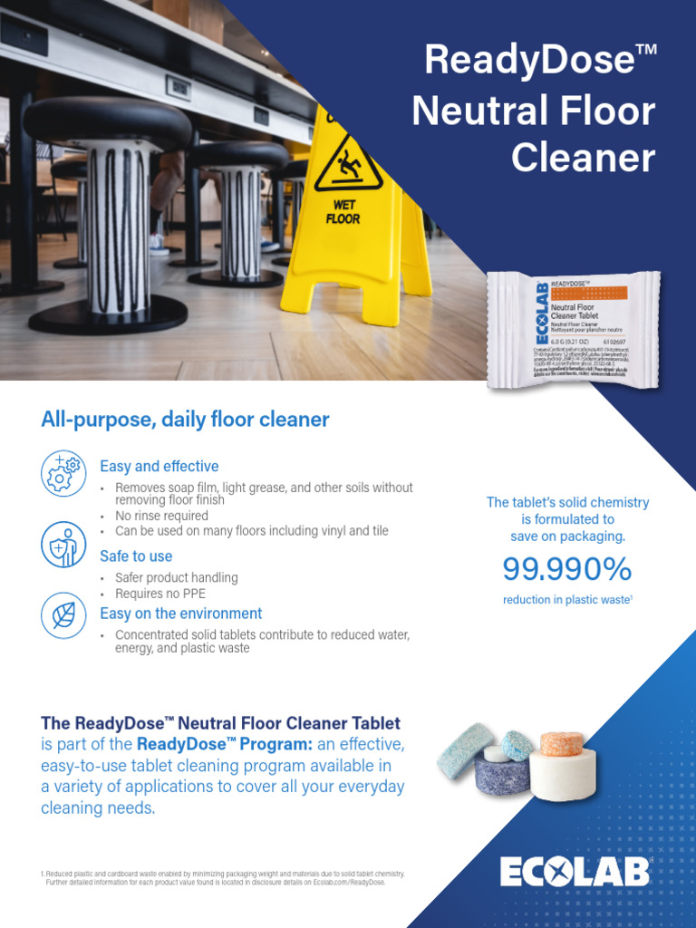 Neutral Floor Cleaner Sell Sheet | PDF | Secondary Sector Of The ...