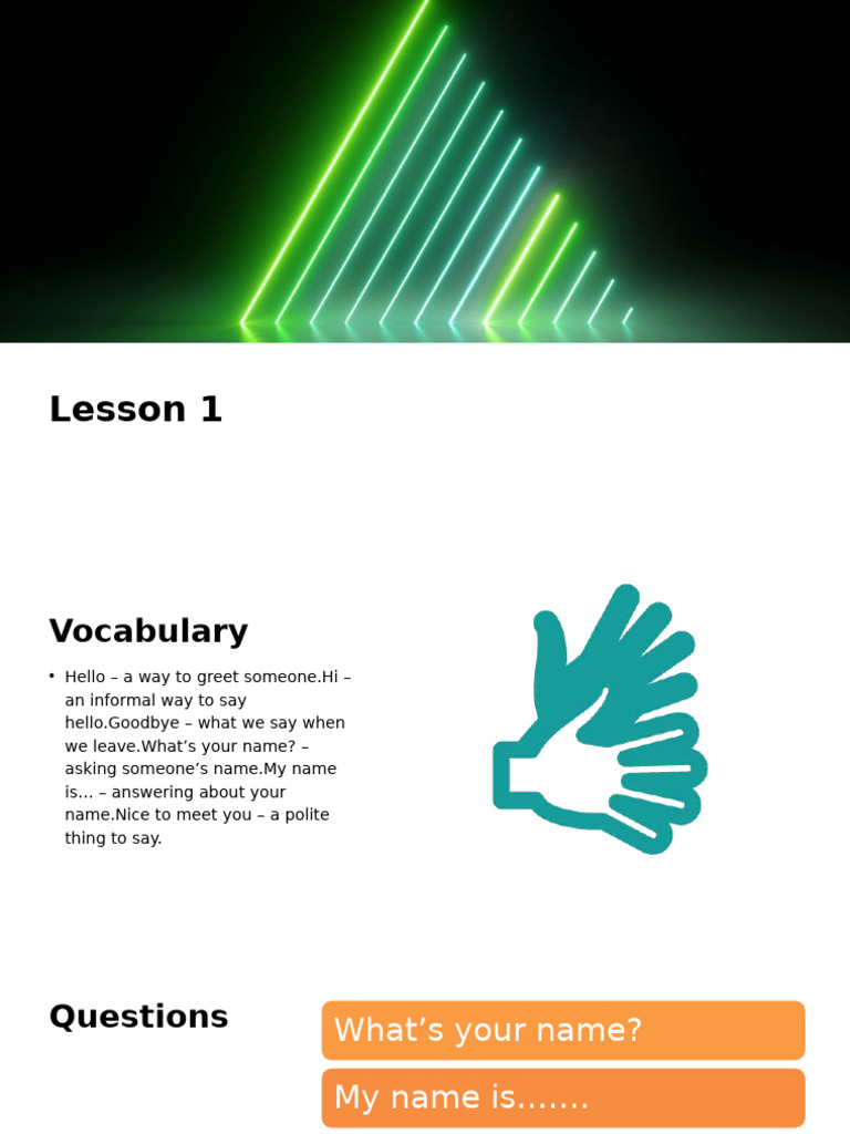 Presentation (1) For Primary Student About The Four Basic Skills | PDF