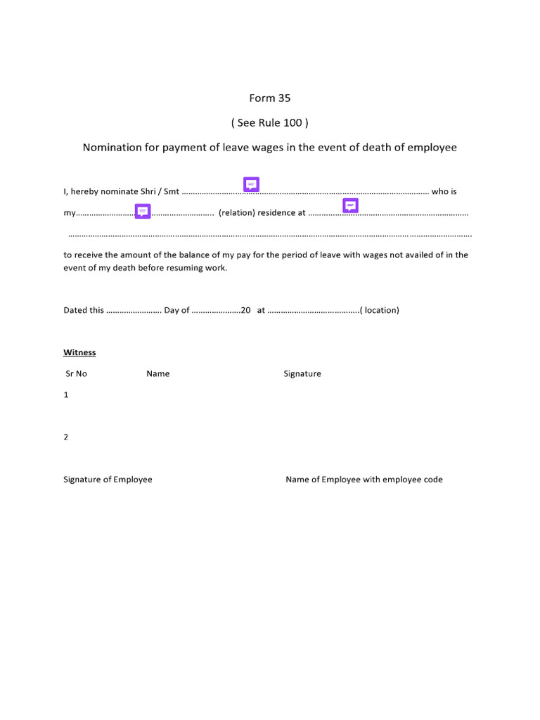 Form - 35 | PDF