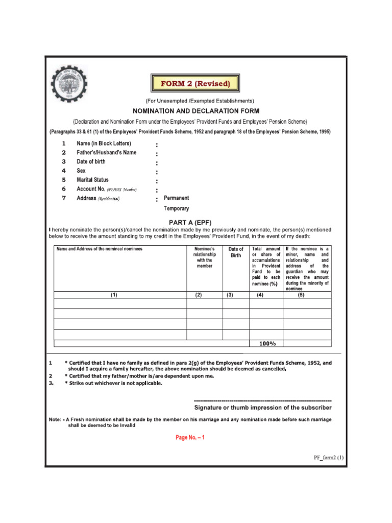 Form 2 Updated | PDF