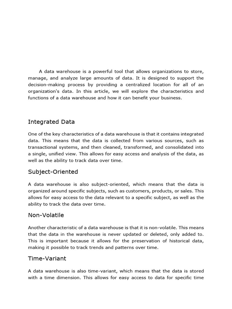 MCS221 Data Warehousing | PDF | Data Warehouse | Metadata