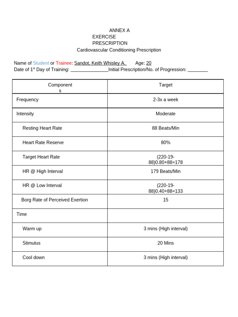 Exercise Prescription (1) 2 | PDF | Strength Training | Management Of ...