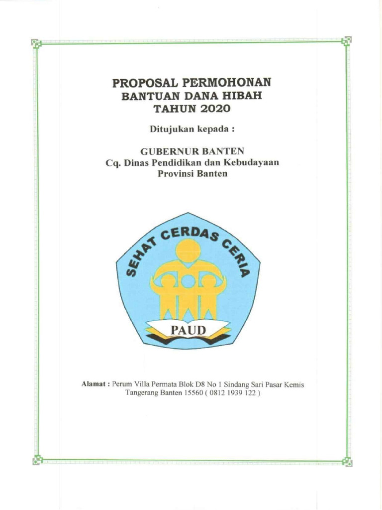 Proposal Hibah | PDF