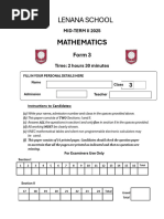Grade 7 Mathematics Exam Paper 2025 | PDF | Numbers | Arithmetic