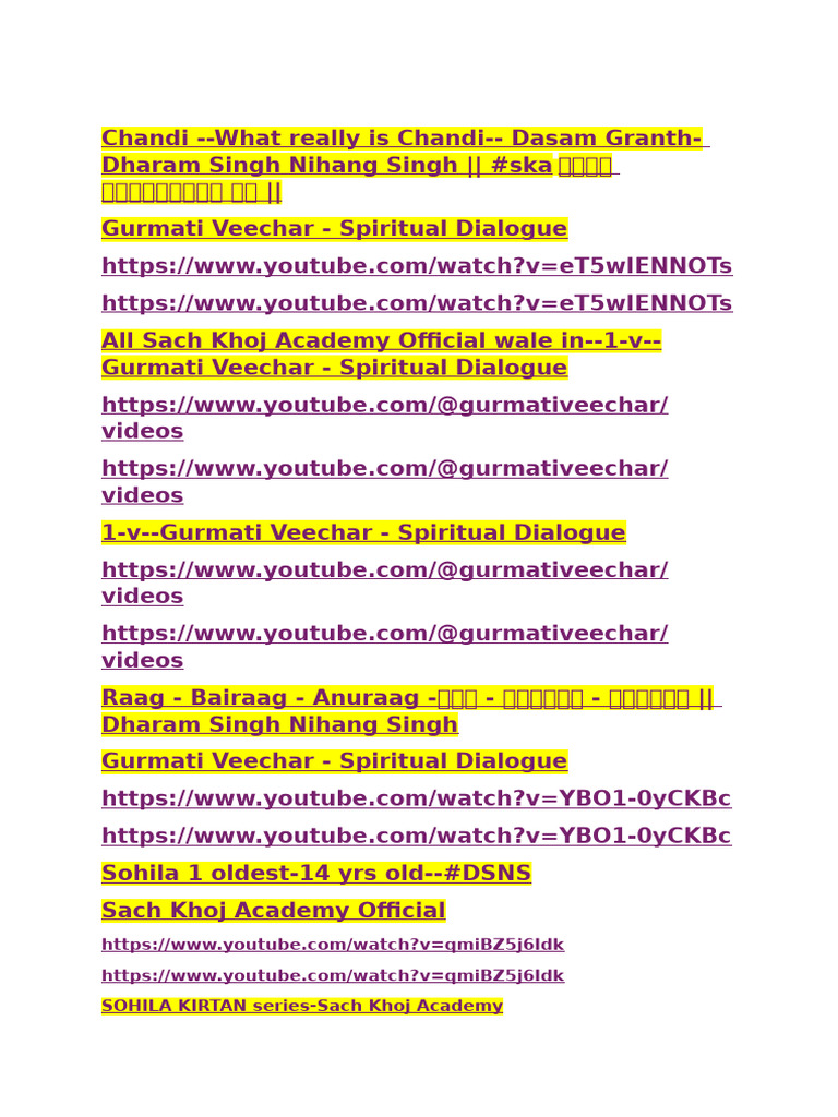 Chandi - What Really Is Chandi - Dasam Granth - Dharam | PDF | Nāstika ...