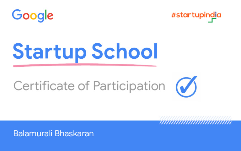 Certificate - Balamurali Bhaskaran | PDF