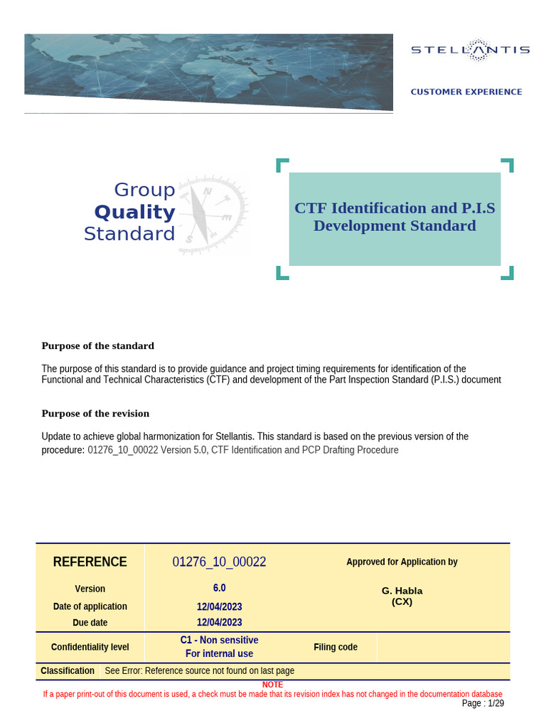 CTF and P.I.S. Development Standards | PDF | Audit | Verification And ...