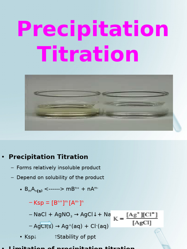 3.2precipitation and Complexometric Titration | PDF | Titration | Chemistry