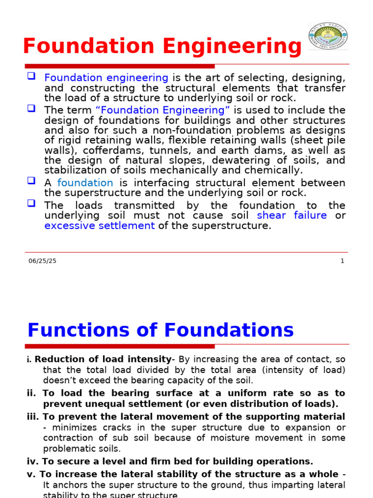 Foundation Engineering and Soil Investigation | PDF | Waves ...