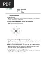 Grade III Maps and Globes Worksheet | PDF | Map | Continent