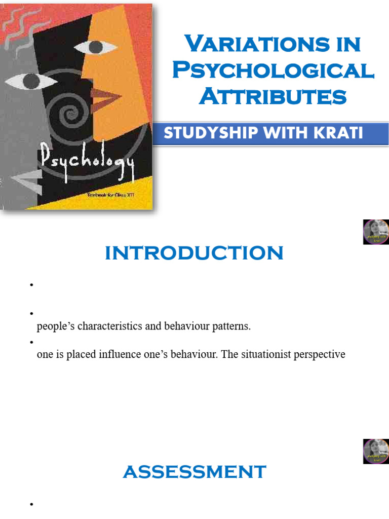 CH-1 Variations in Psychological Attributes | PDF | Intelligence ...