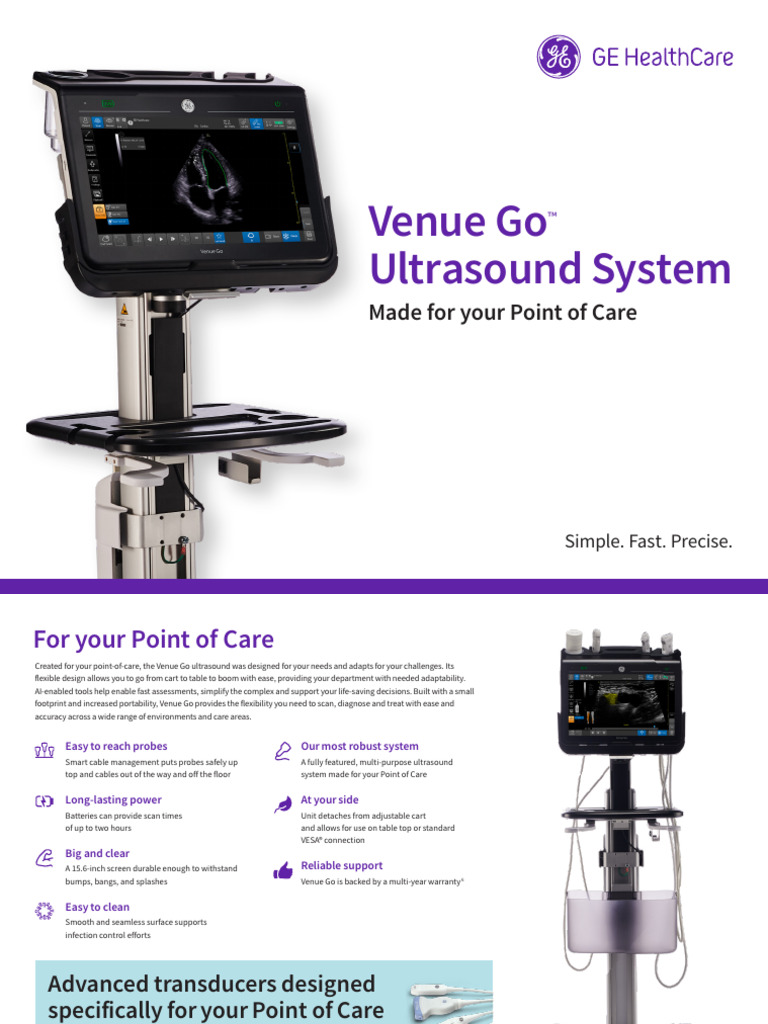Venue Go: Point of Care Ultrasound | PDF | Medical Ultrasound | Medicine