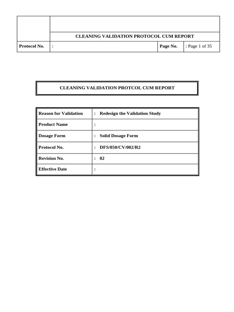 Cleaning Validation Protocol | PDF | Solubility | Colony Forming Unit