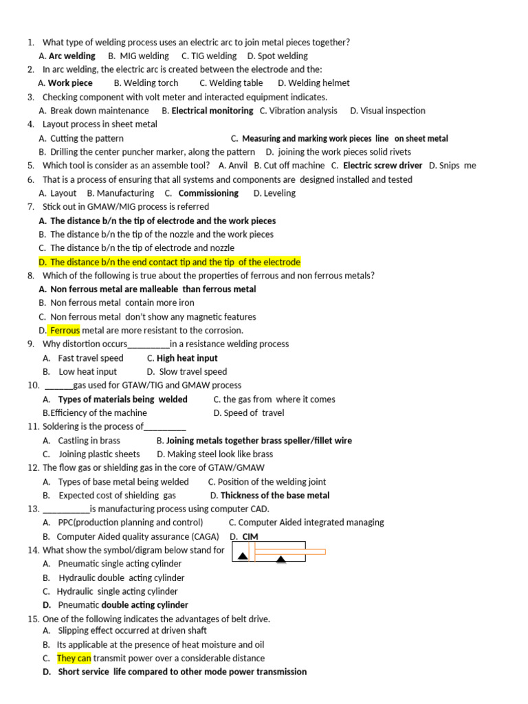 MIG Welding: Key Questions & Answers | PDF | Welding | Construction