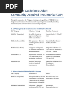 ANMC Guidelines for Adult CAP Treatment | PDF | Pneumonia | Medical ...
