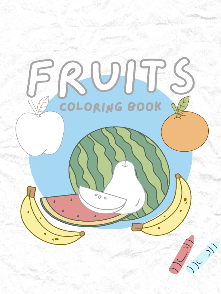 Fruits Coloring Book | PDF