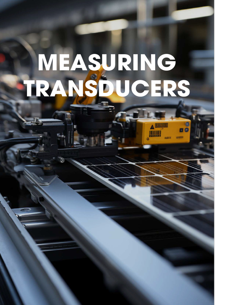 Saci General Measuring Transducers | PDF | Electrical Engineering ...