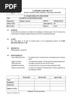Rework Protocol for Finished Goods | PDF