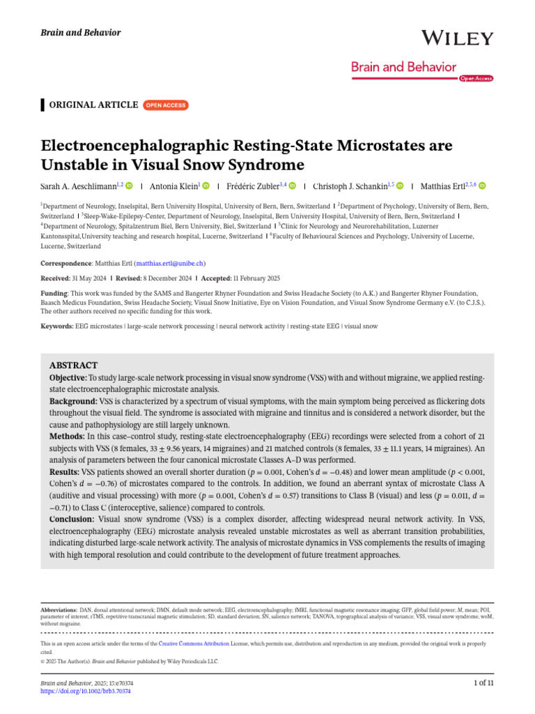 Electroencephalographic Resting State Microstates Pdf Electroencephalography Human