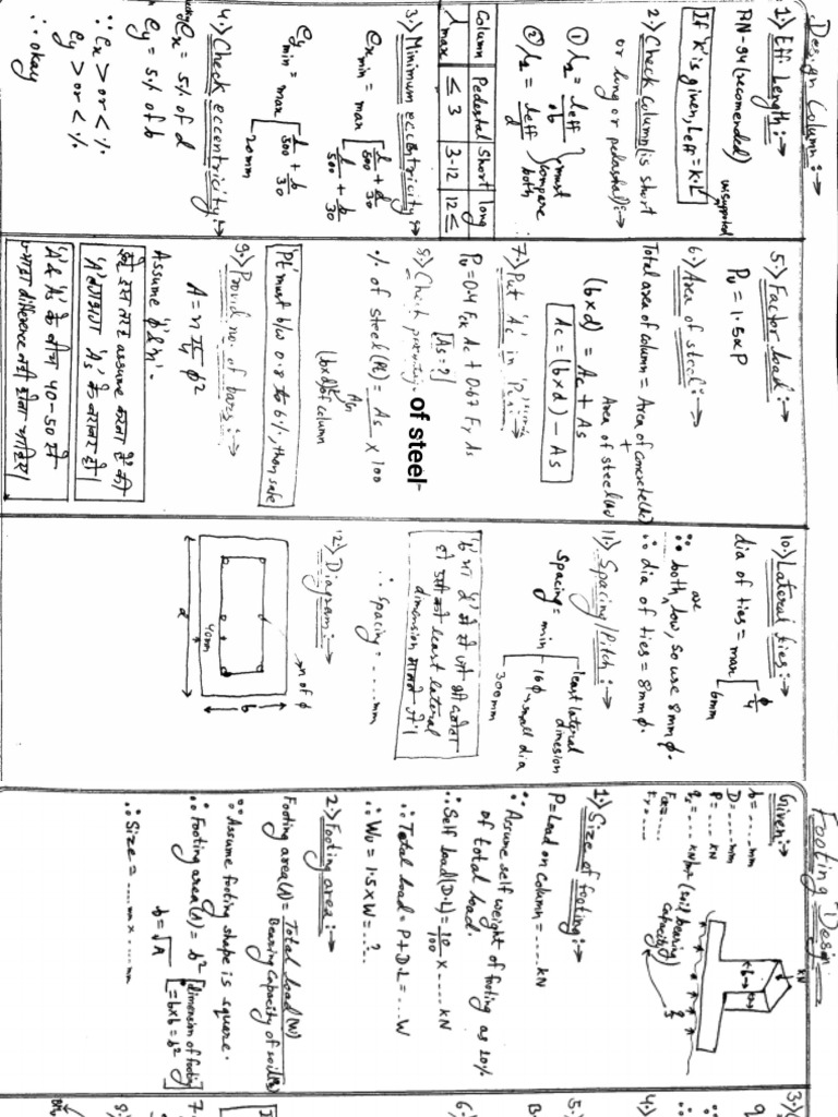 RCC Numerical Formula. | PDF