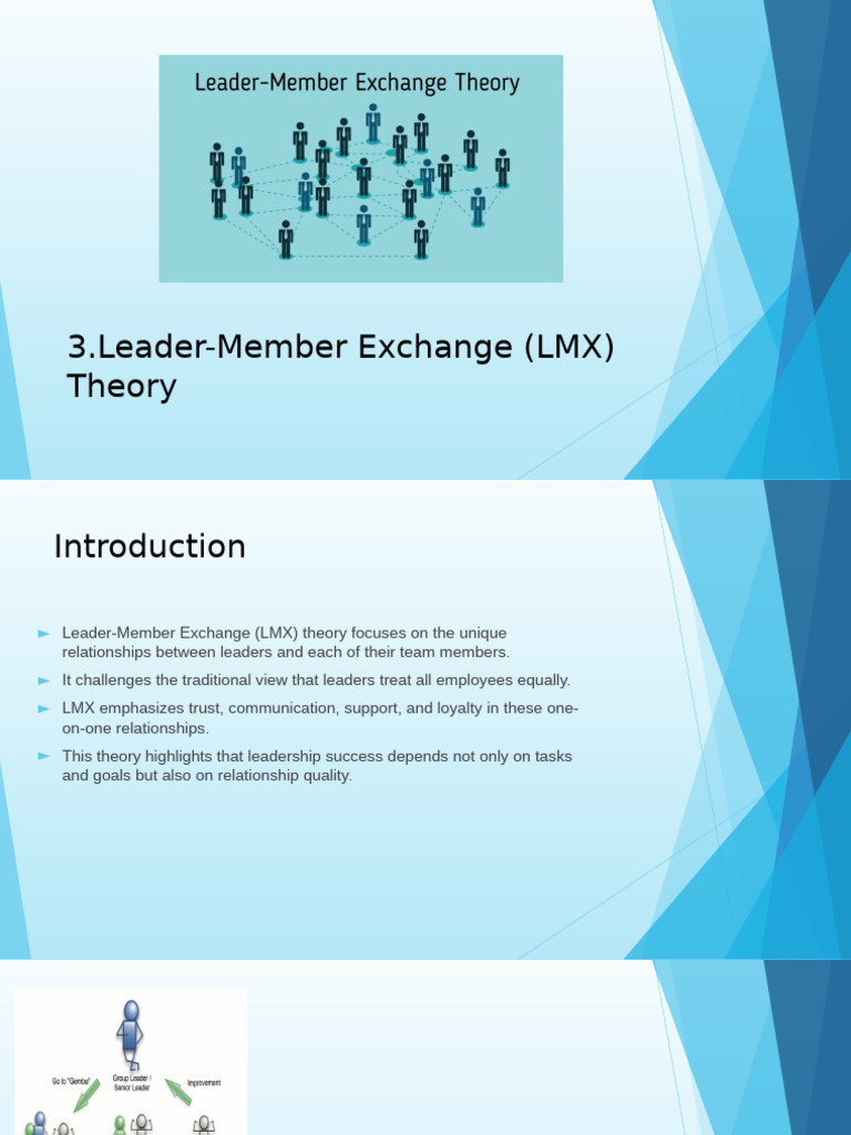 3.Leader-Member Exchange (LMX) Theory | PDF