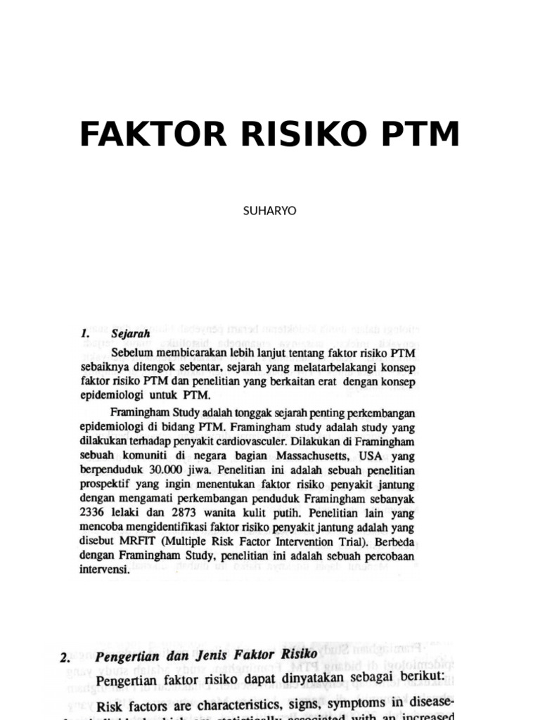 Faktor Risiko PTM | PDF