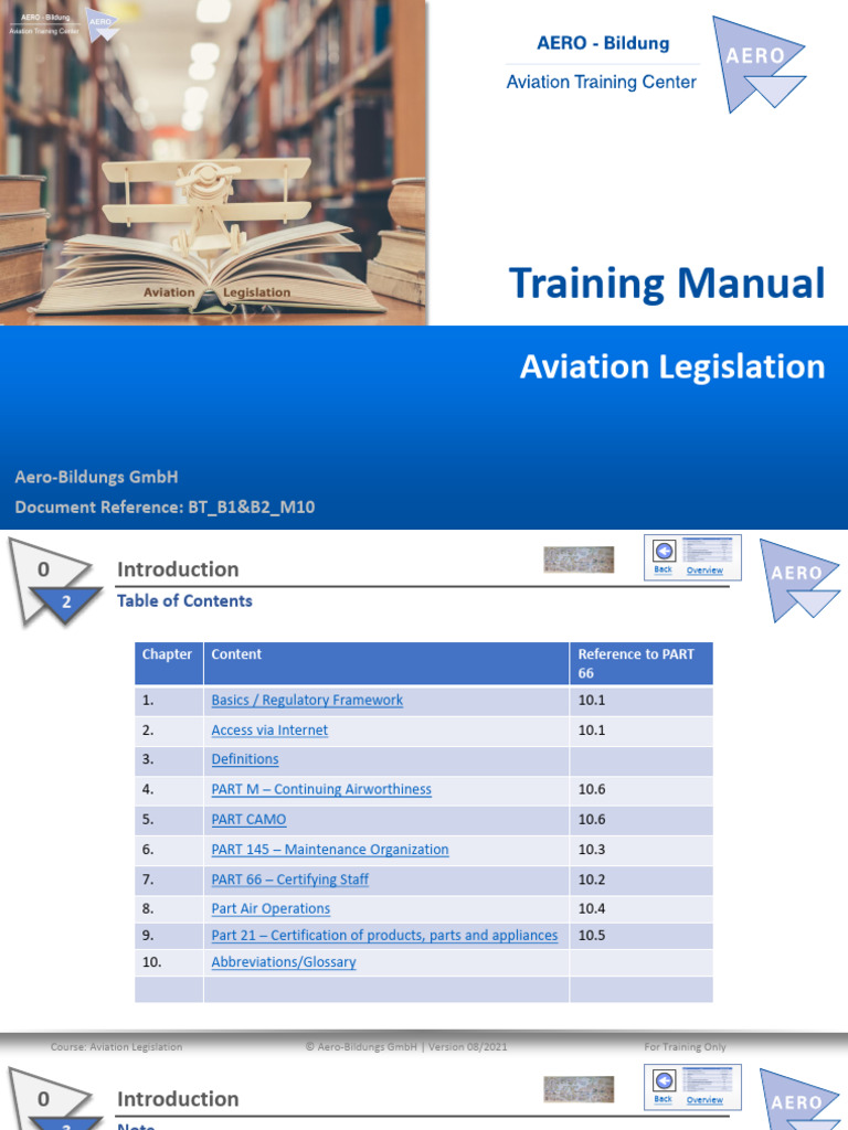 Aviation Legislation Training Manual | PDF | Aerospace | Aircraft