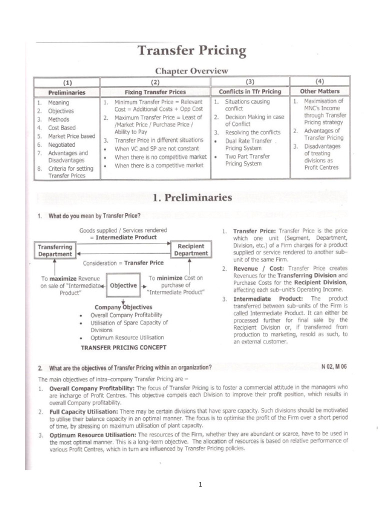 Transfer Pricing PDF | PDF