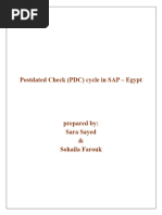 Post Dated Cheque PDC Process in SAP | PDF | Cheque | Financial Transaction