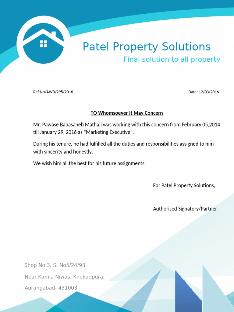 Real Estate Letterhead 2 | PDF