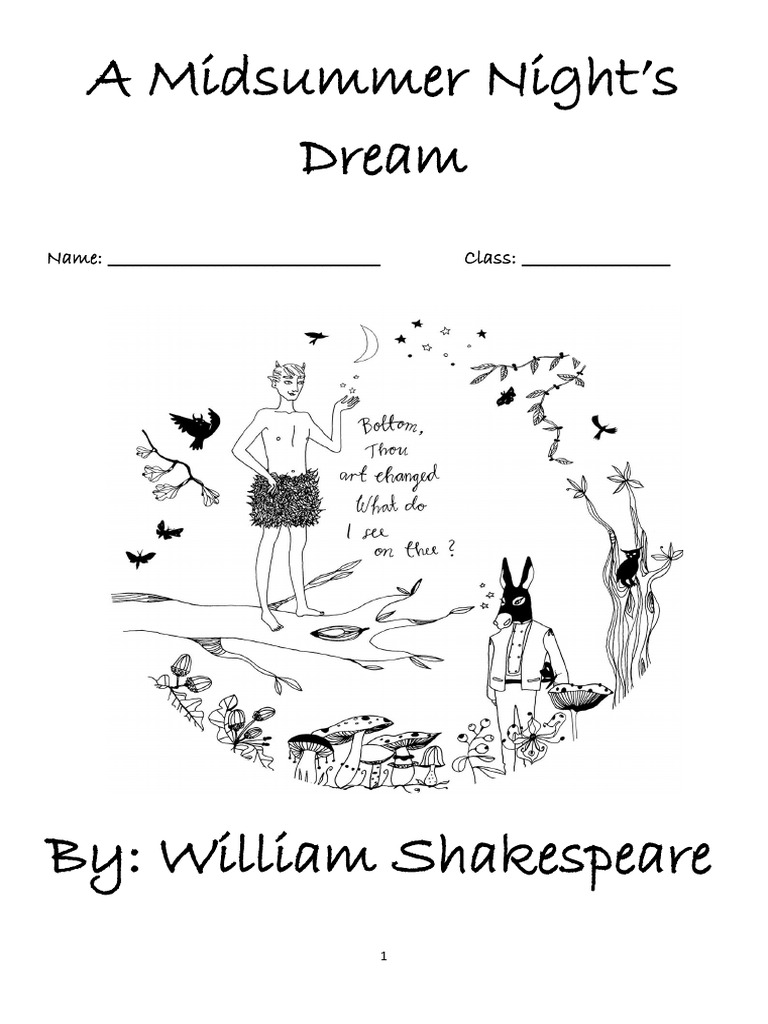 A Midsummer Night's Dream - Booklet | PDF | Poetry | A Midsummer Night ...