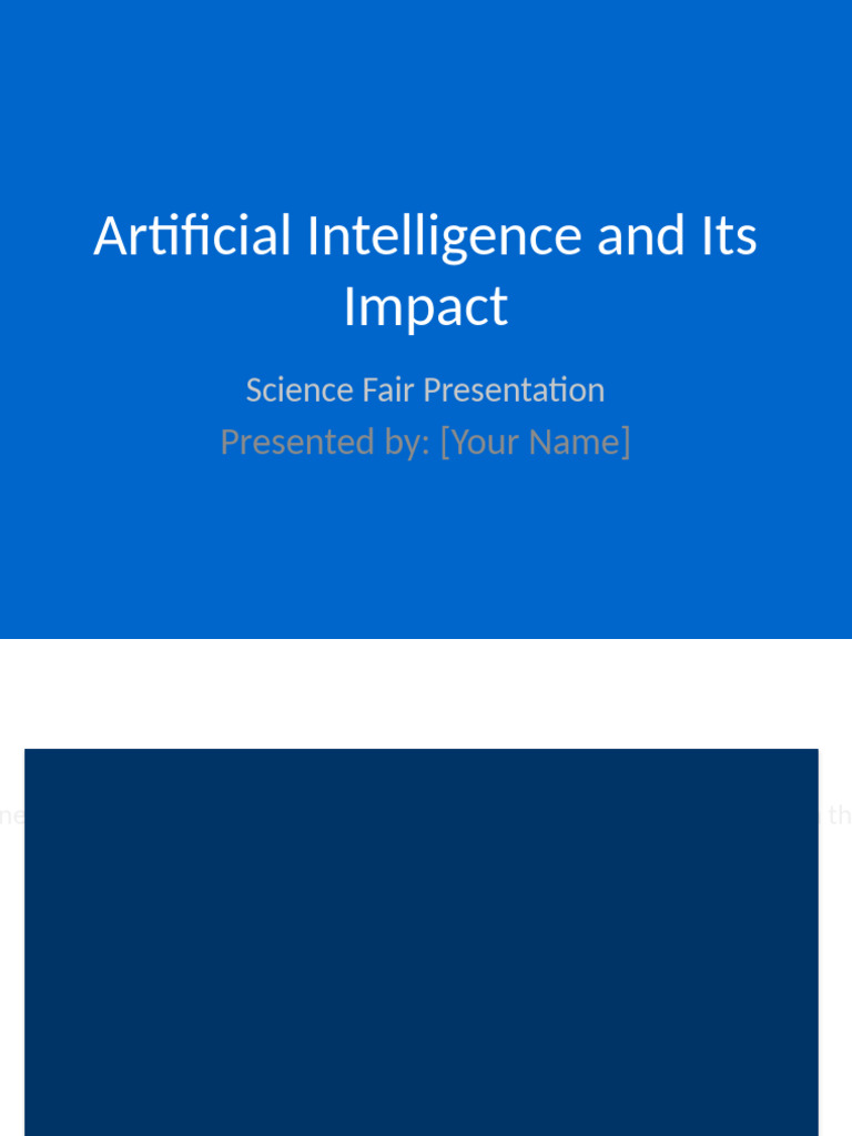 Beautiful Ai Science Fair Presentation | PDF