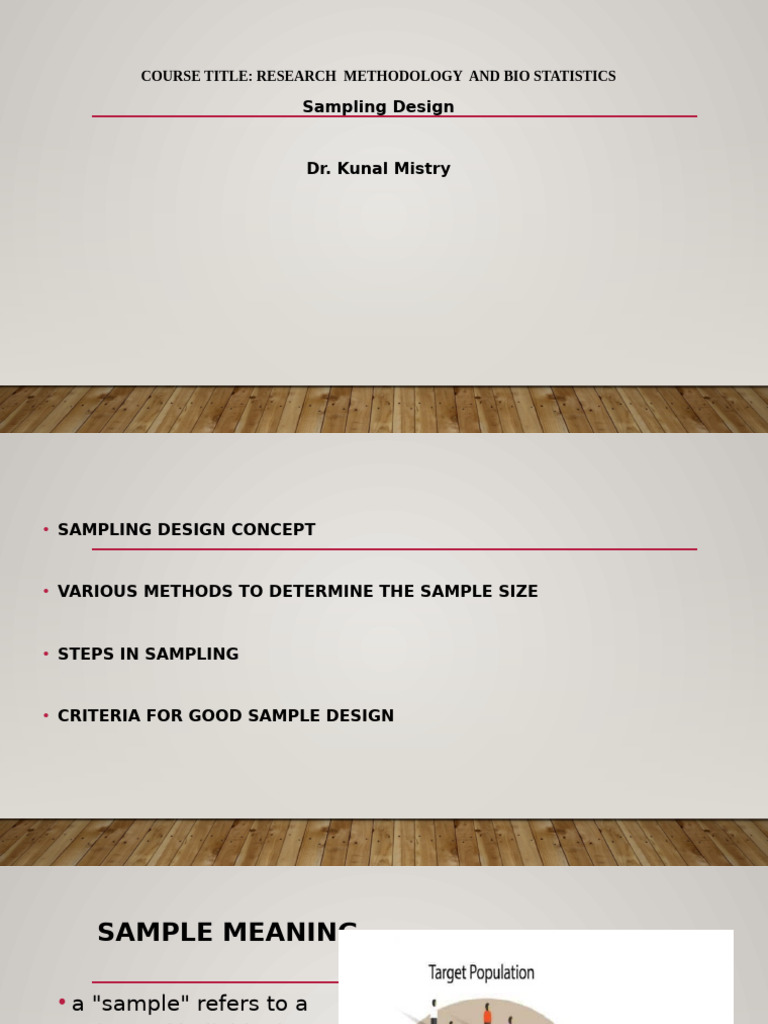 Sampling Design in Research Methods | PDF | Sampling (Statistics ...
