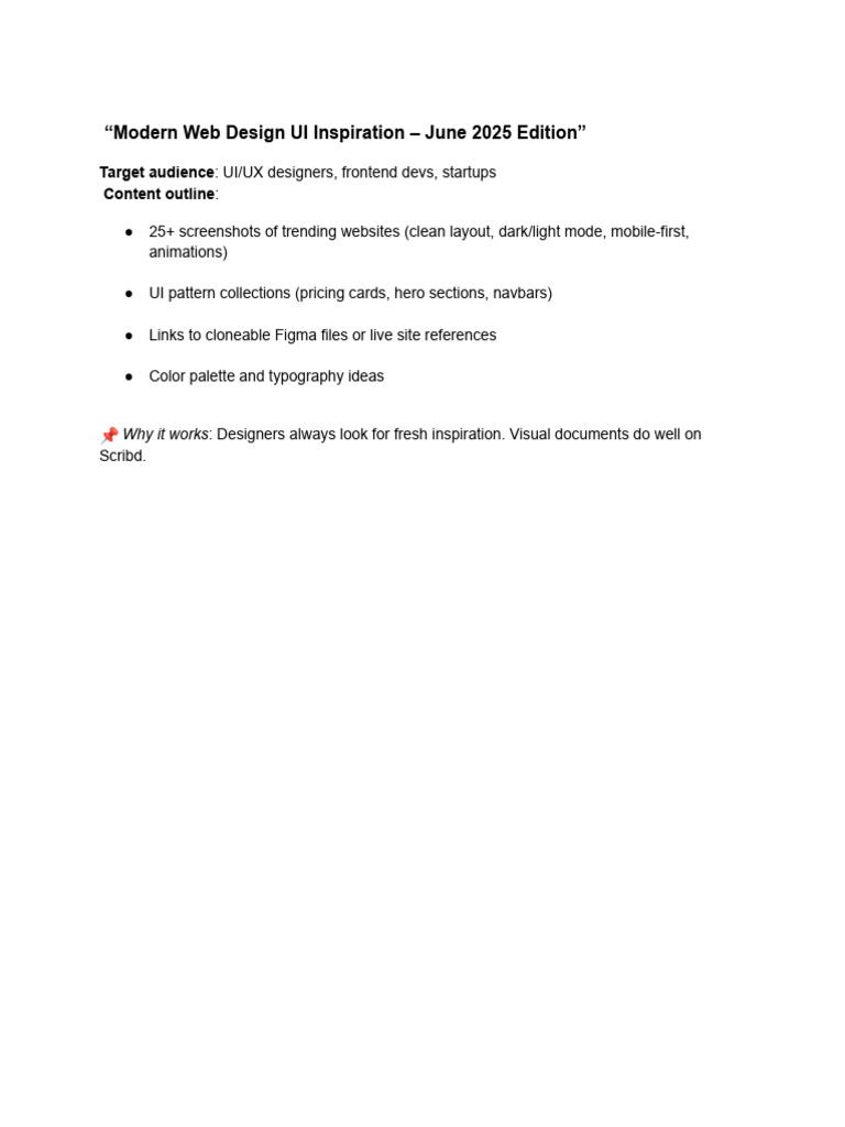 Modern Web Design UI Inspiration - June 2025 Edition | PDF