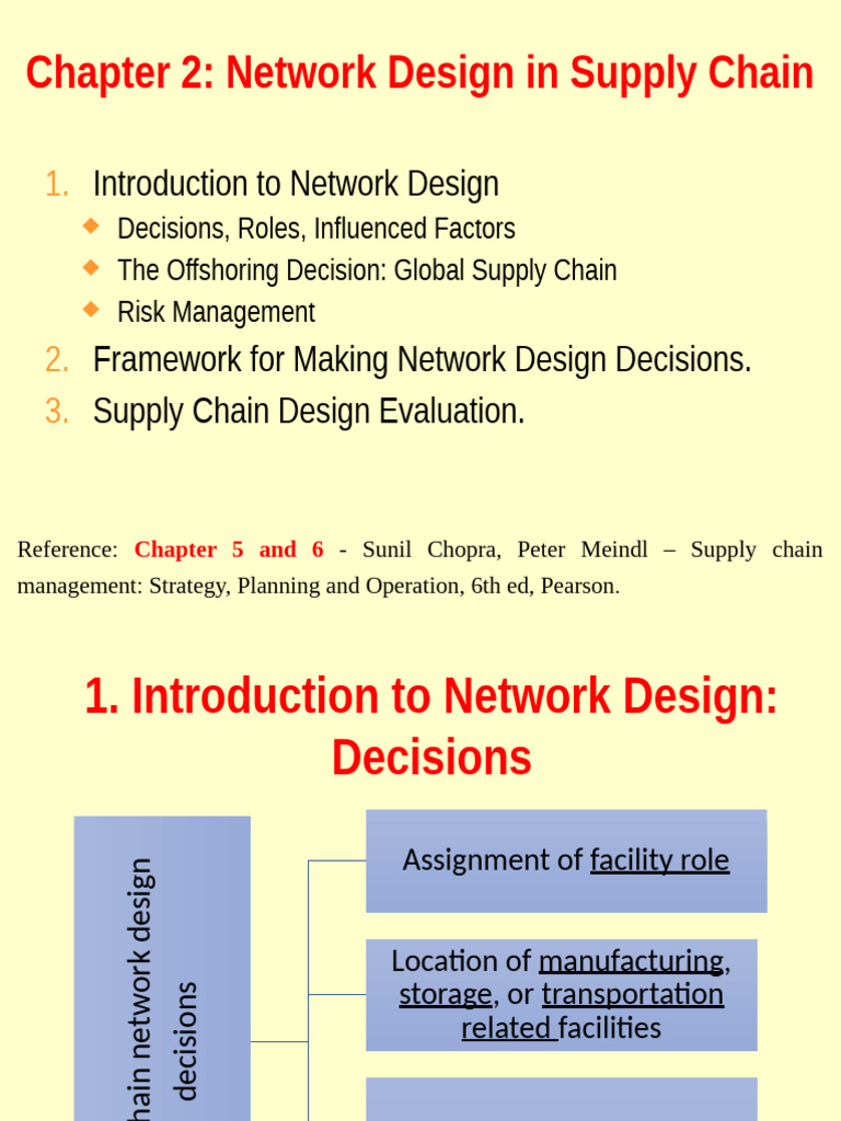 Chapter 2 Network Design | PDF | Supply Chain | Inventory
