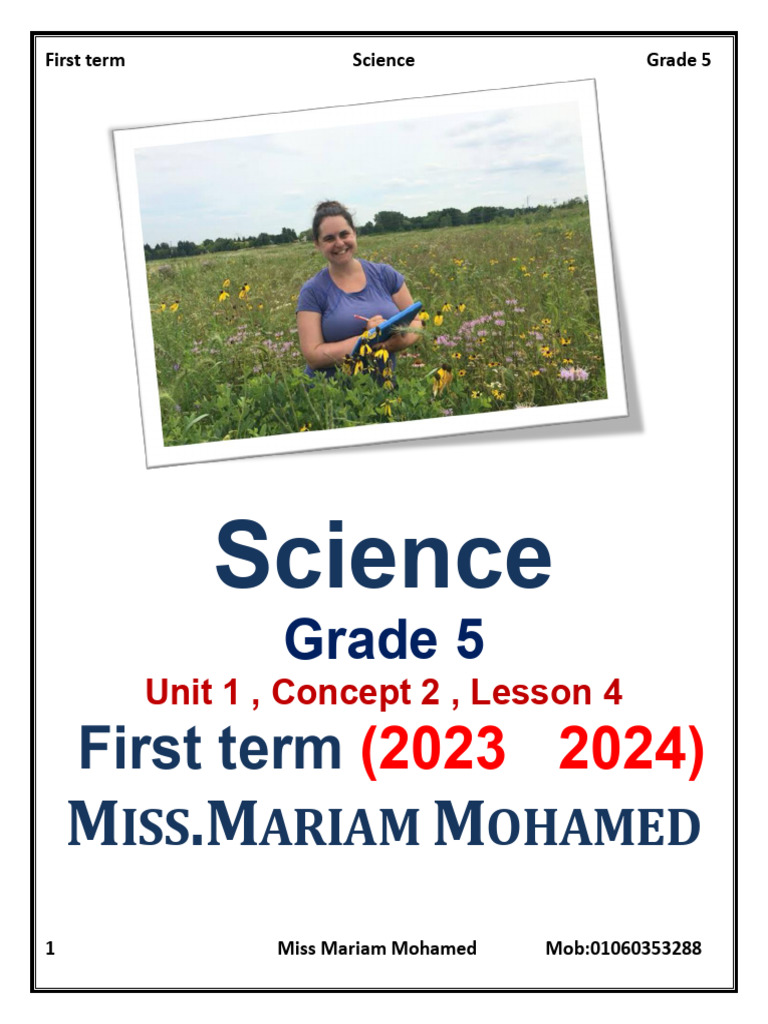 Grade 5 Unit 1 Convept 2 Lesson 4 First Term | PDF