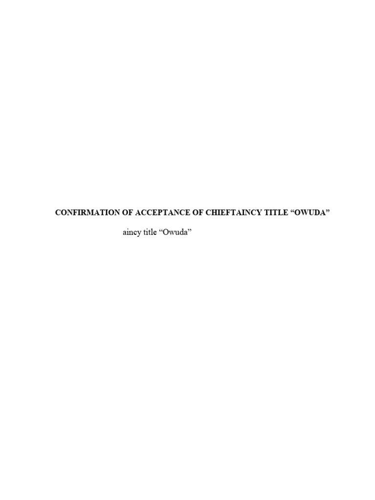 Sanni Bello Acceptance Letter Ebira Quarter New Site 2 | PDF