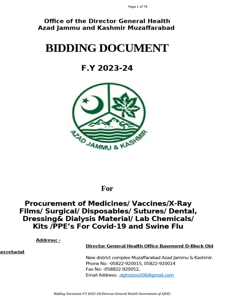 UPDATED Bidding Document 13-3-2023 | PDF | Specification (Technical ...