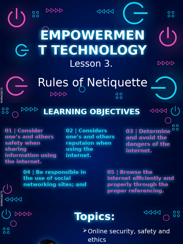 Etech Rules of Netiquette 1 | PDF | Malware | Cyberspace