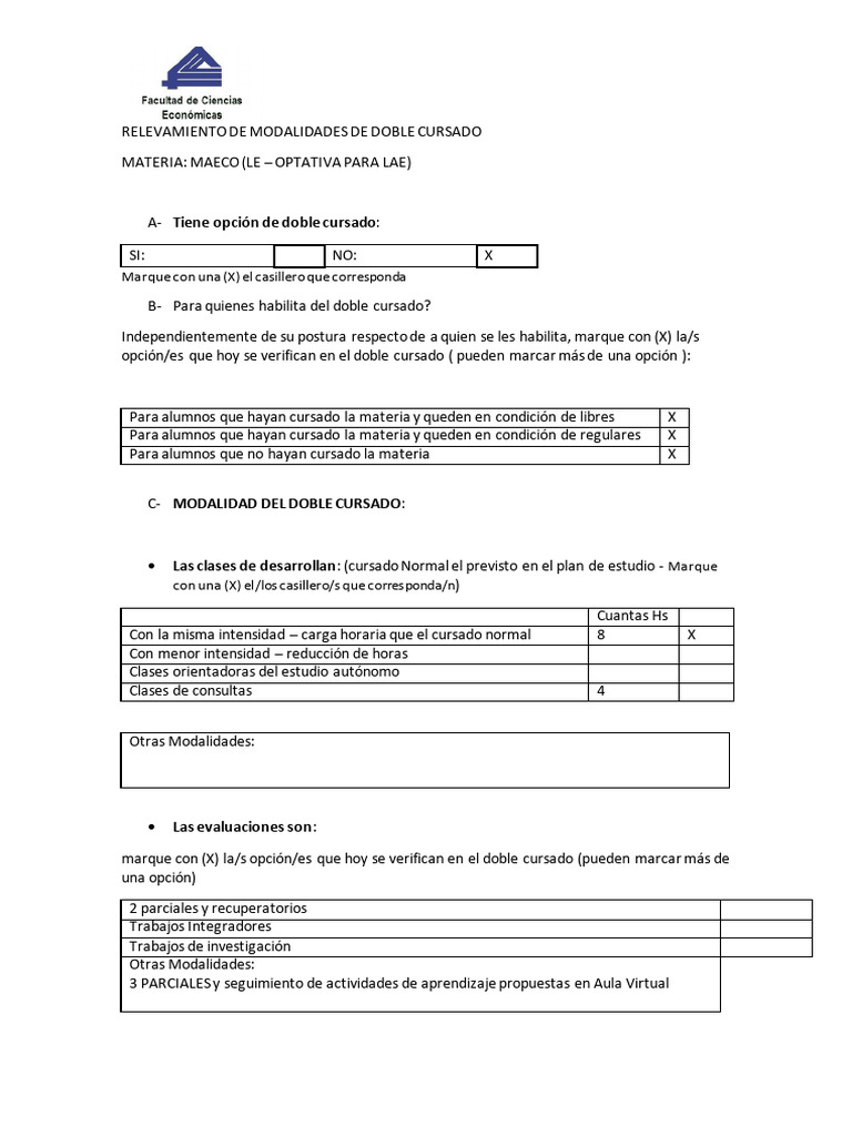 Relevamiento de Modalidades de Doble Cursado (Elema-Maeco) | PDF | Aprendizaje