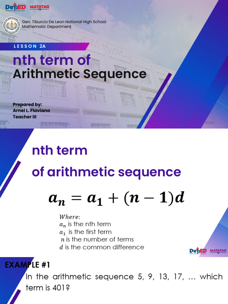 Arithmetic Sequence: Finding nth Term | PDF