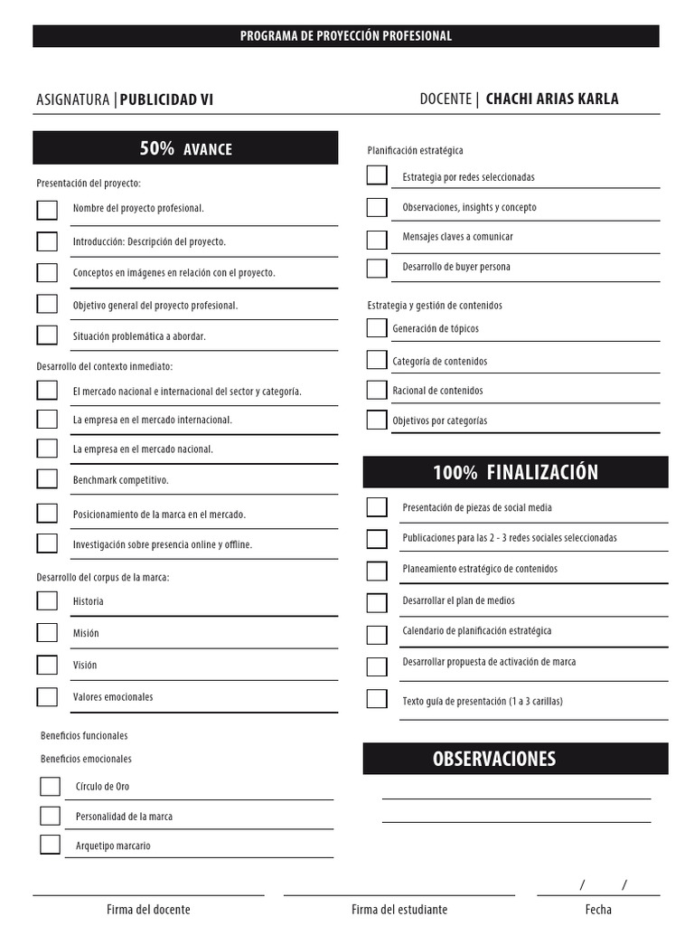 Plan Estratégico de Proyecto Profesional | PDF | Planificación ...
