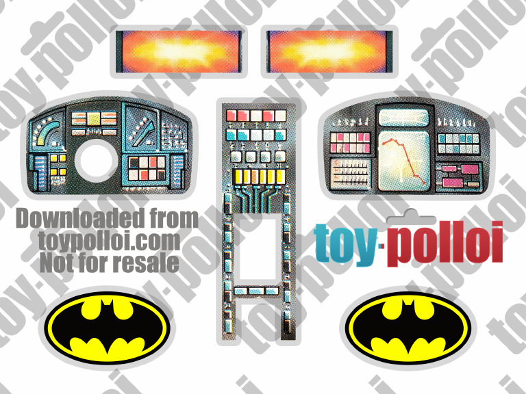 TP Super Powers Batmobile Stickers | PDF